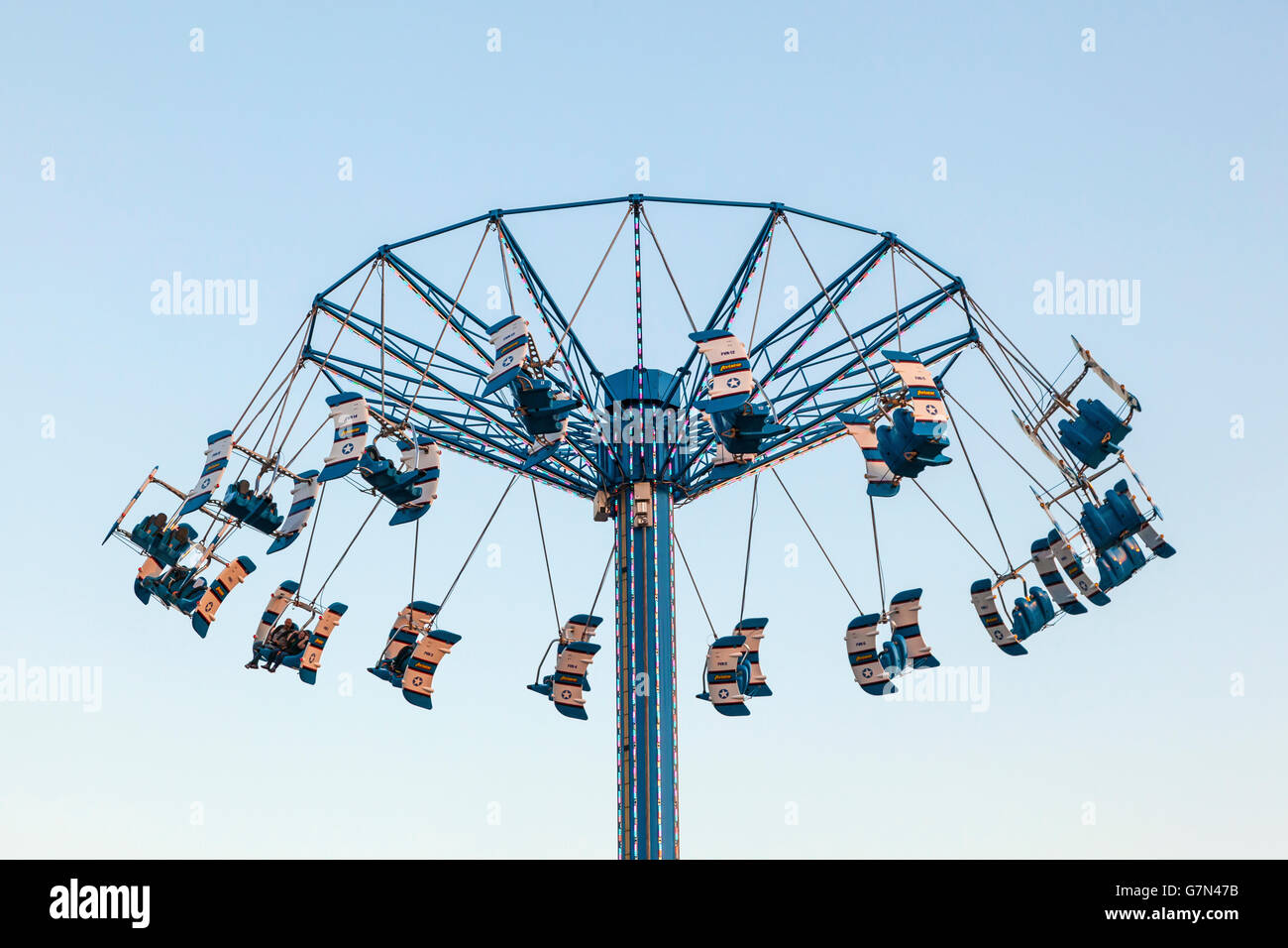 Carousel Tower at the Kemah Boardwalk, Texas Stock Photo - Alamy