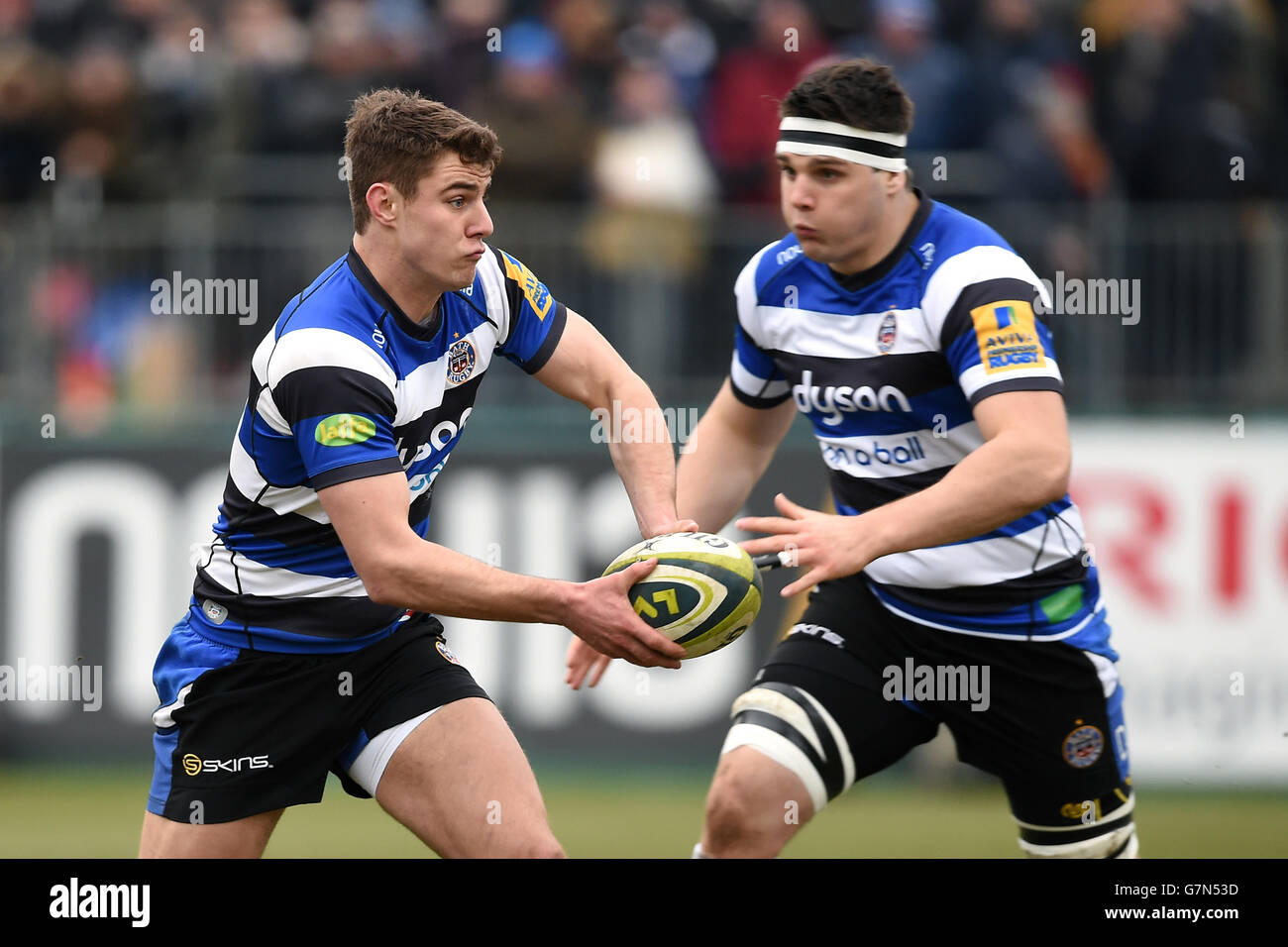Bath Rugby's Ollie Devoto (left) and David Sisi (right Stock Photo - Alamy