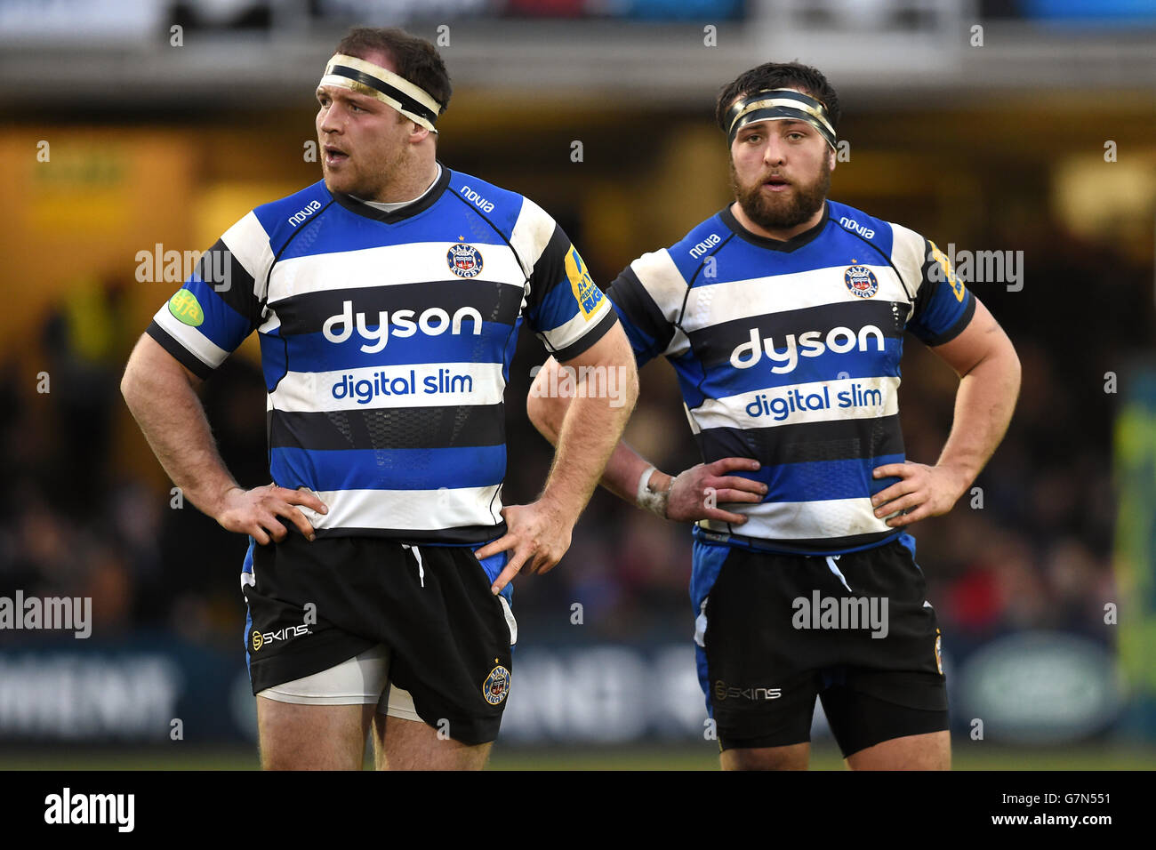 Bath Rugby's Henry Thomas (left) and Tom Dunn (right Stock Photo - Alamy