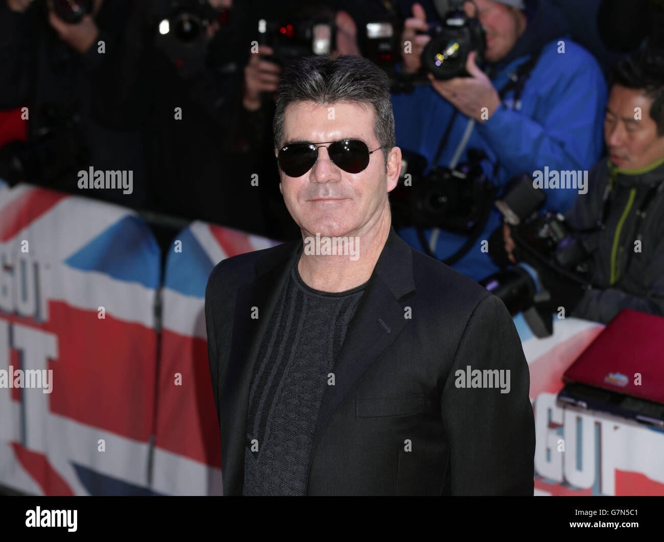 Simon Cowell arriving for Britain's Got Talent London auditions, at ...