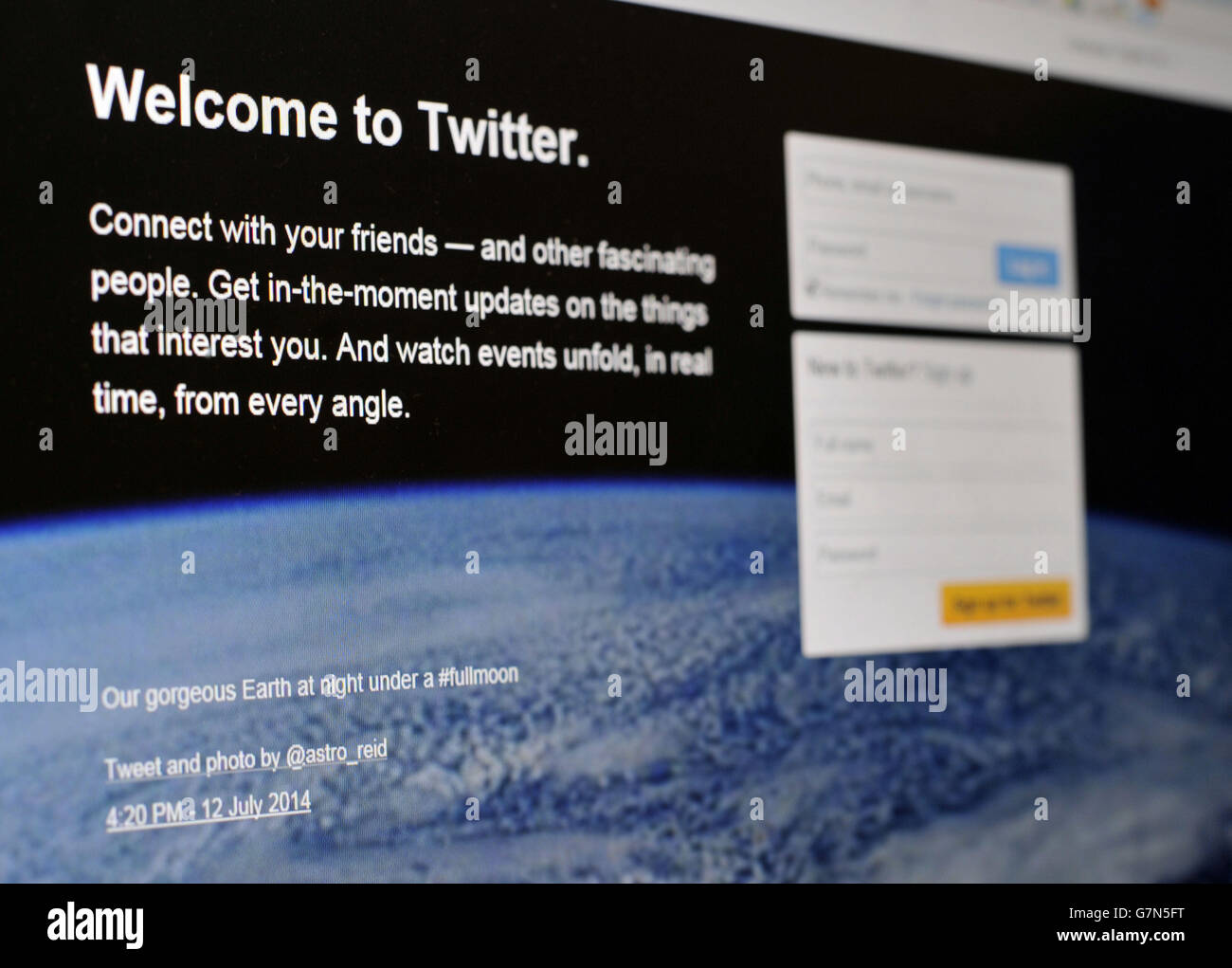 Homepage login hi-res stock photography and images - Alamy