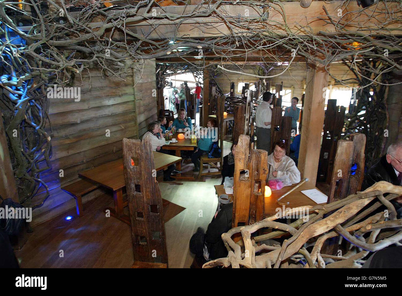 Alnwick Castle Treehouse - Northumberland Stock Photo - Alamy