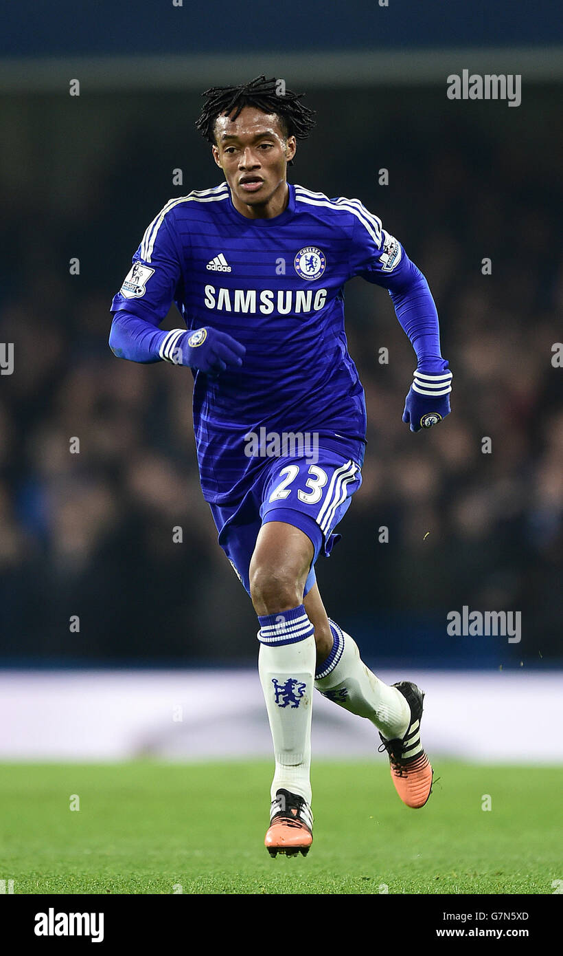 Chelsea's Juan Cuadrado during the Barclays Premier League match at ...