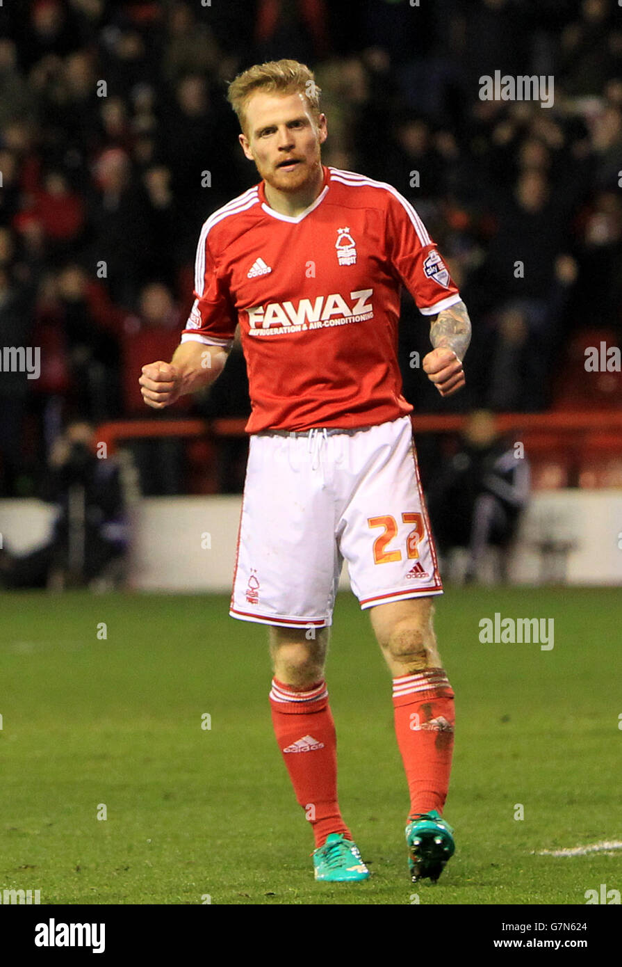 Nottingham Forest's Chris Burke celebrates scoring his sides second ...