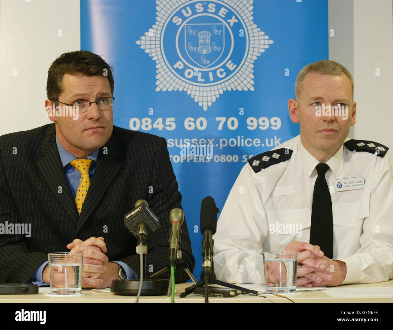 Detective Chief Inspector Adam Hibbert (left) with Chief Inspector ...