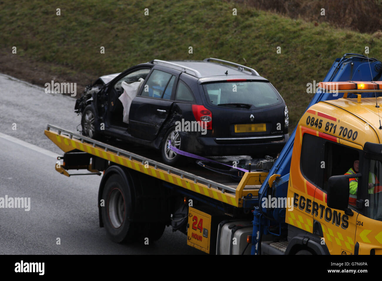 EDITORS NOTE NUMBER PLATE PIXELATED BY PA PICTURE DESK Cars are removed ...