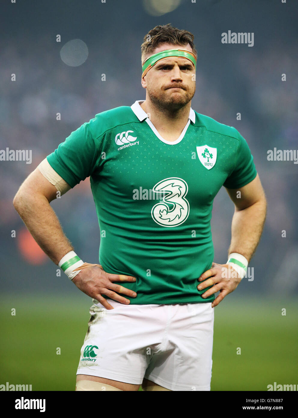 Ireland's Jamie Heaslip during the 6 Nations match at Aviva Stadium ...