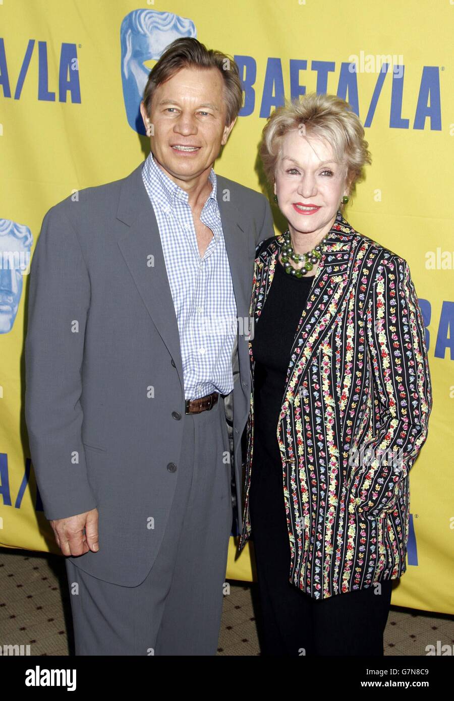 11th Annual BAFTA/LA Tea Party. Actor Michael York with his wife ...
