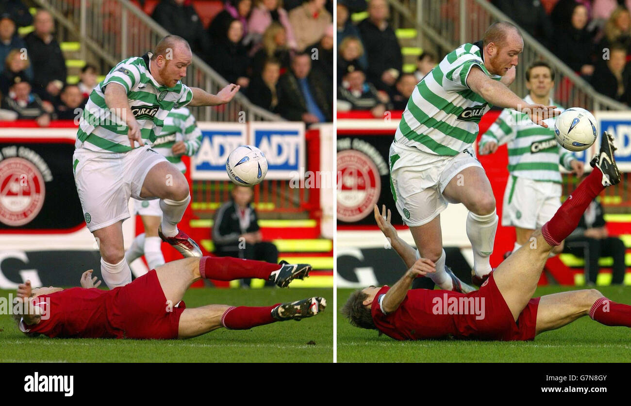 Sport football action foul composite hi-res stock photography and ...