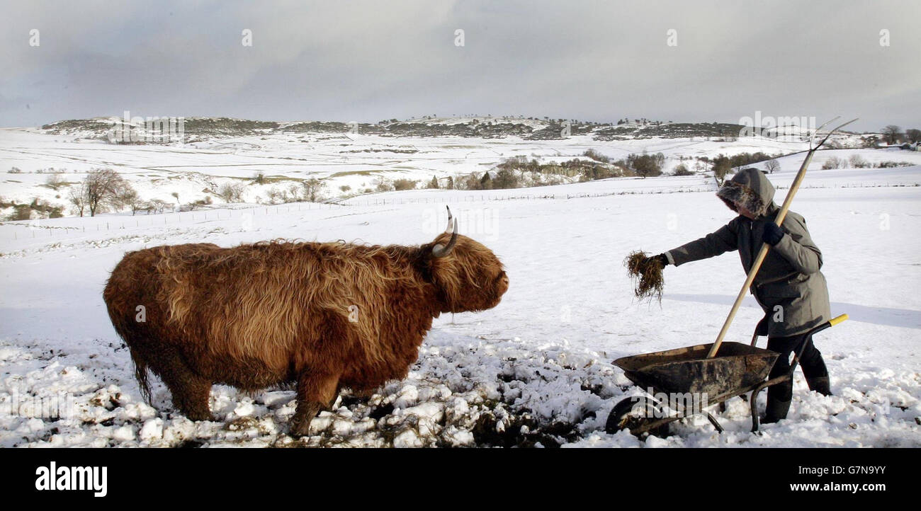 Snow Storms in Scotland Stock Photo - Alamy