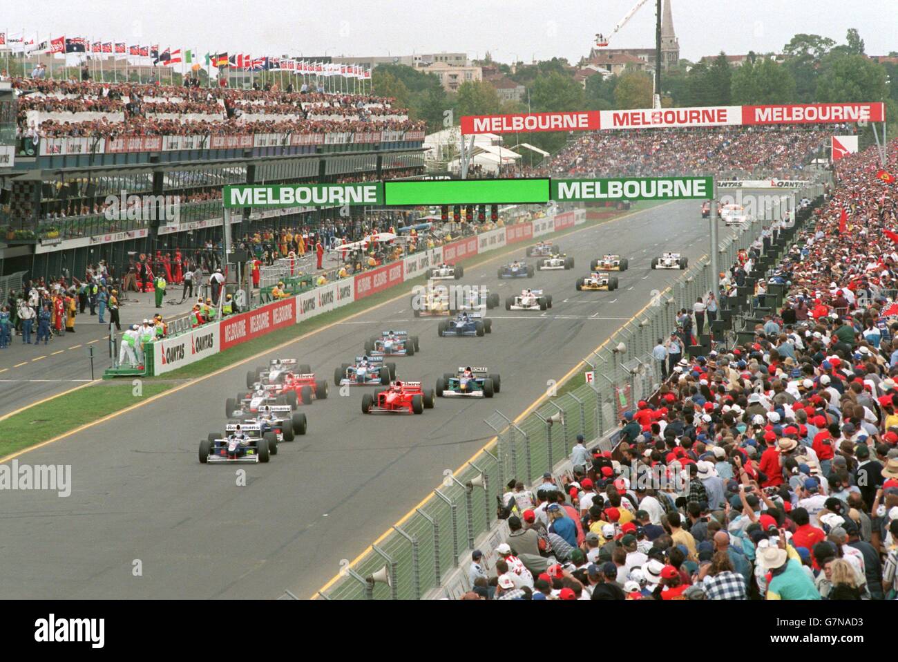 Motor Racing ... Australian Grand Prix. The start of the Australian ...