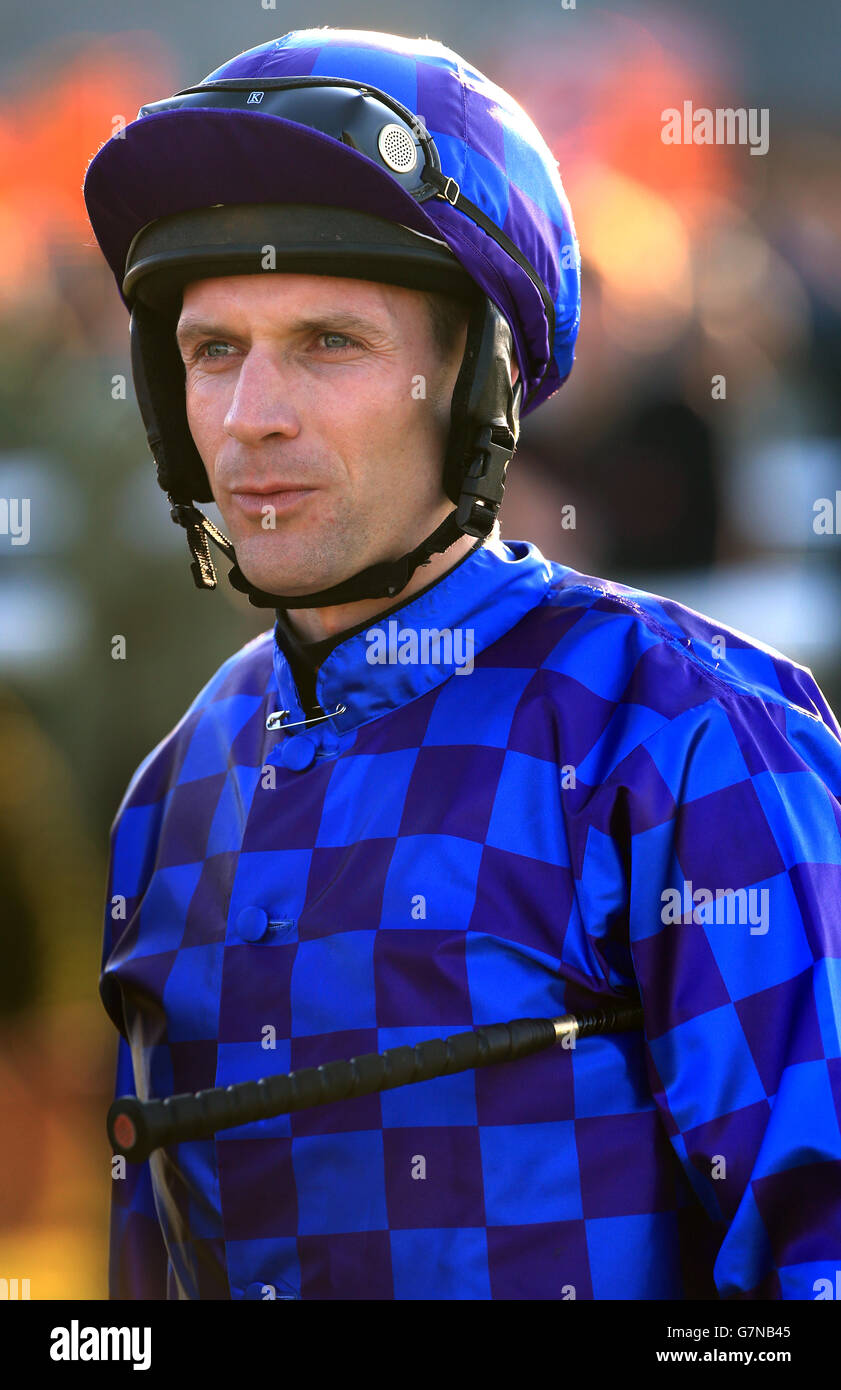 Jockey danny cook at bangor on dee racecourse hi-res stock photography ...
