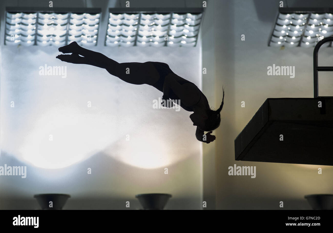 Tonia Couch of City of Plymouth Diving dives in the Womens Platform ...