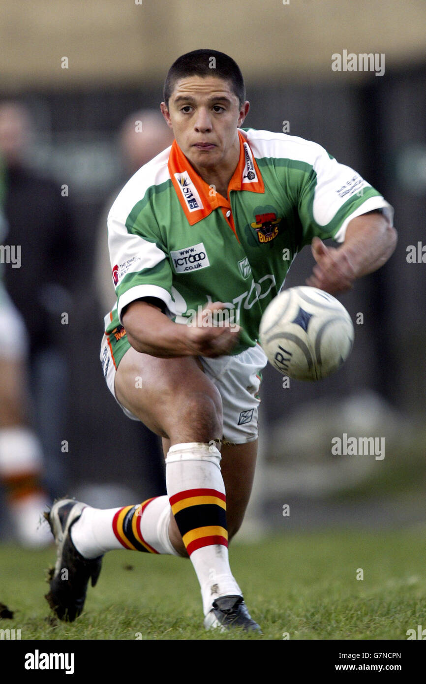 Rugby League - Friendly - Dewsbury Rams v Bradford Bulls. Paul Deacon ...