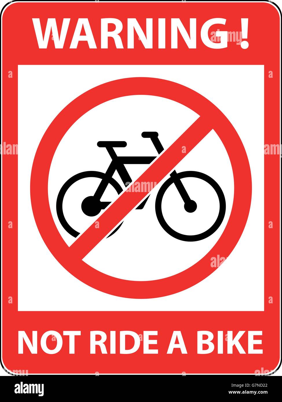 No bicycle sign Vector illustration. Flat design Stock Vector Image ...