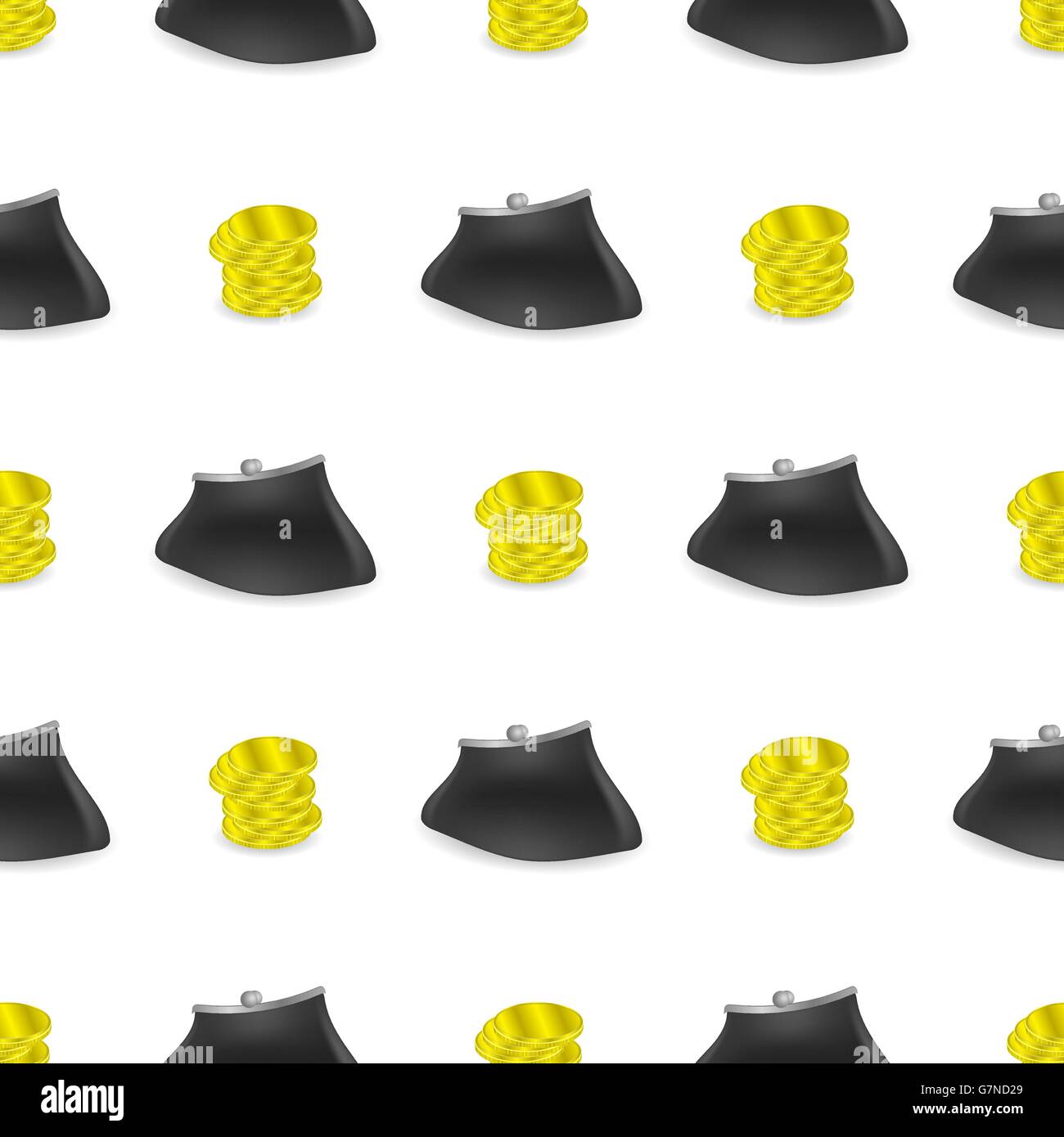 Purse yellow background Stock Vector Images - Alamy