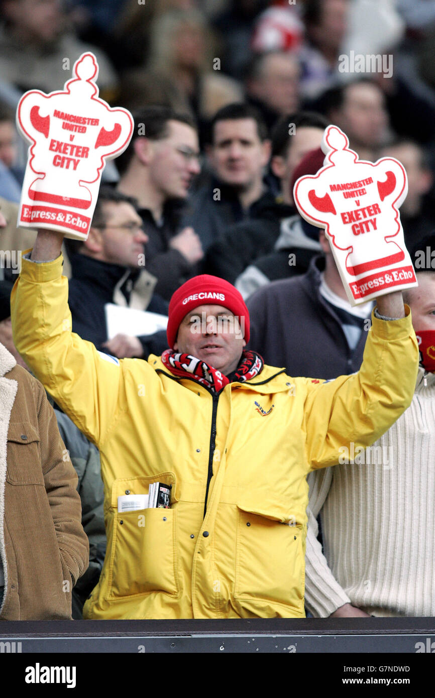 FA Cup third round - Manchester United v Exeter - Old Trafford Stock ...