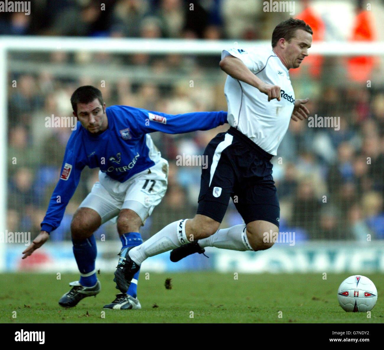 Ipswich Town's Kevin Horlock and Bolton Wanderers' Kevin Davies Stock ...
