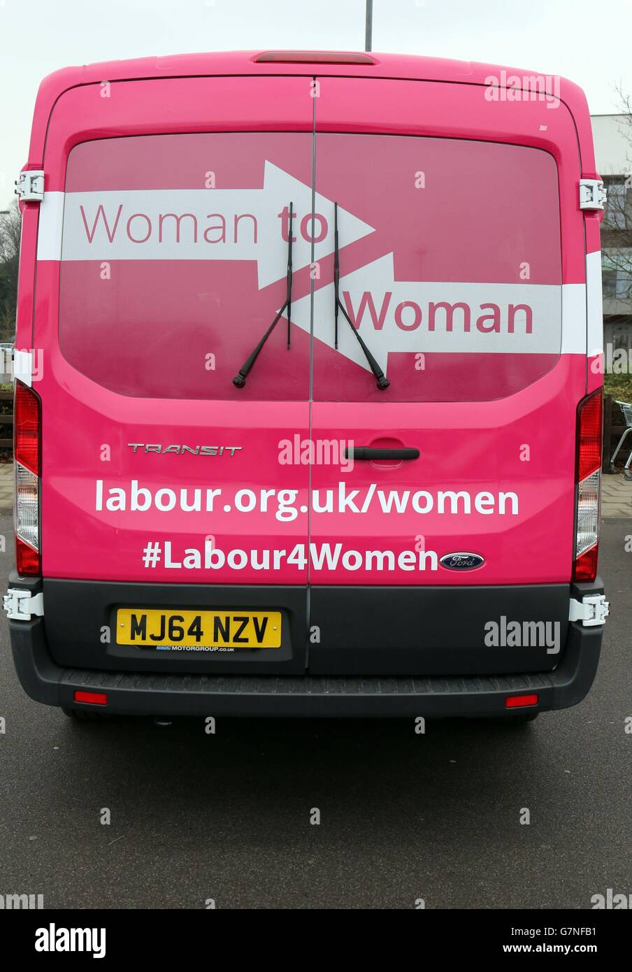 The launch of Labour's Woman to Woman election campaign bus at ASDA ...