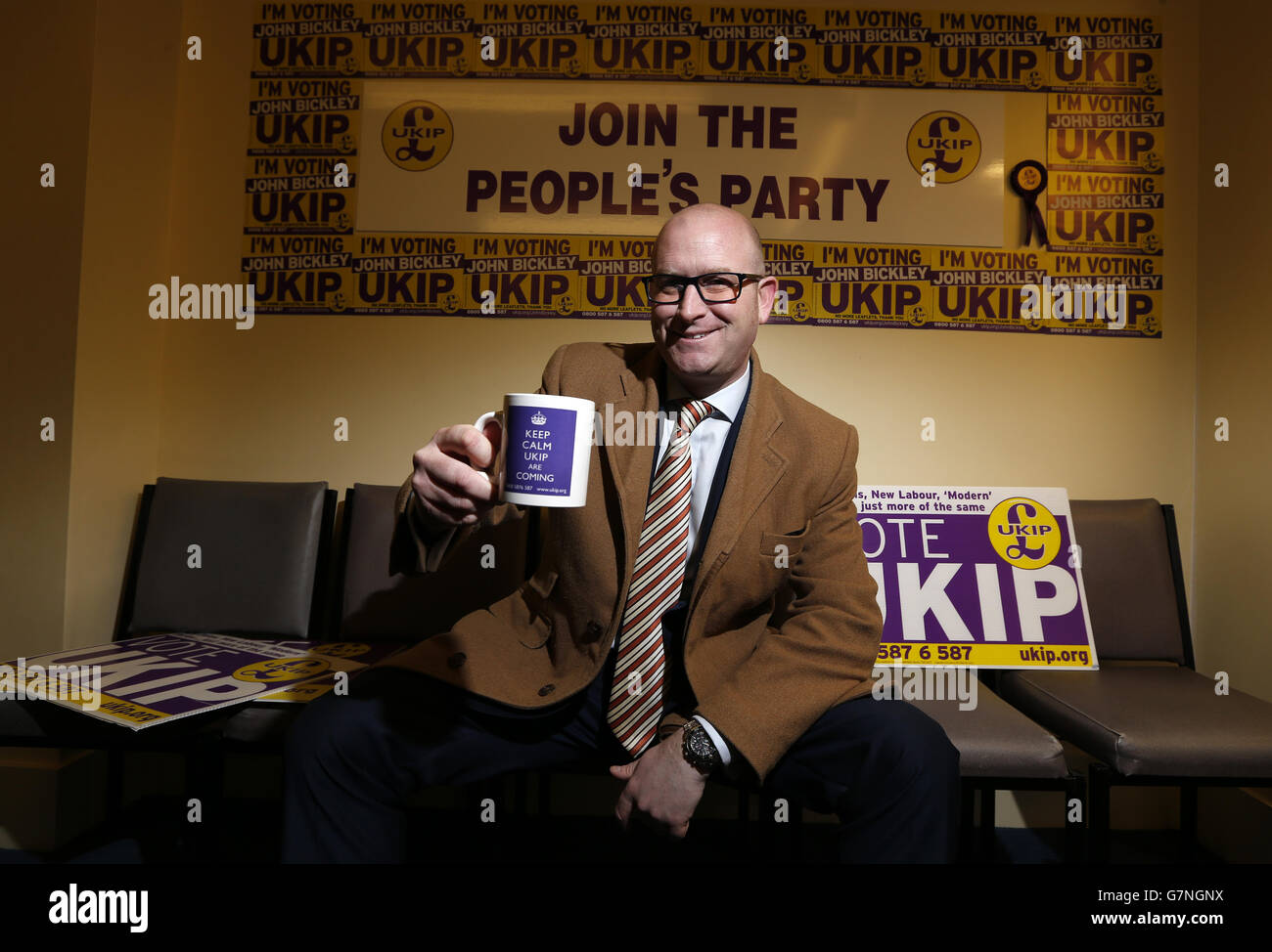 Ukip Heywood and Middleton campaign headquarters Stock Photo - Alamy