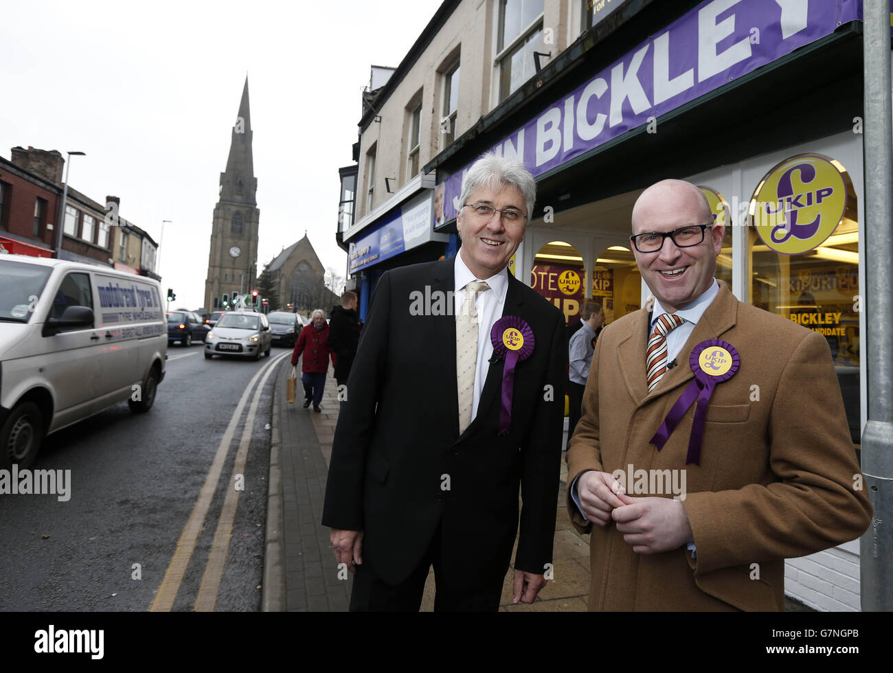 Ukip Heywood and Middleton campaign headquarters Stock Photo - Alamy