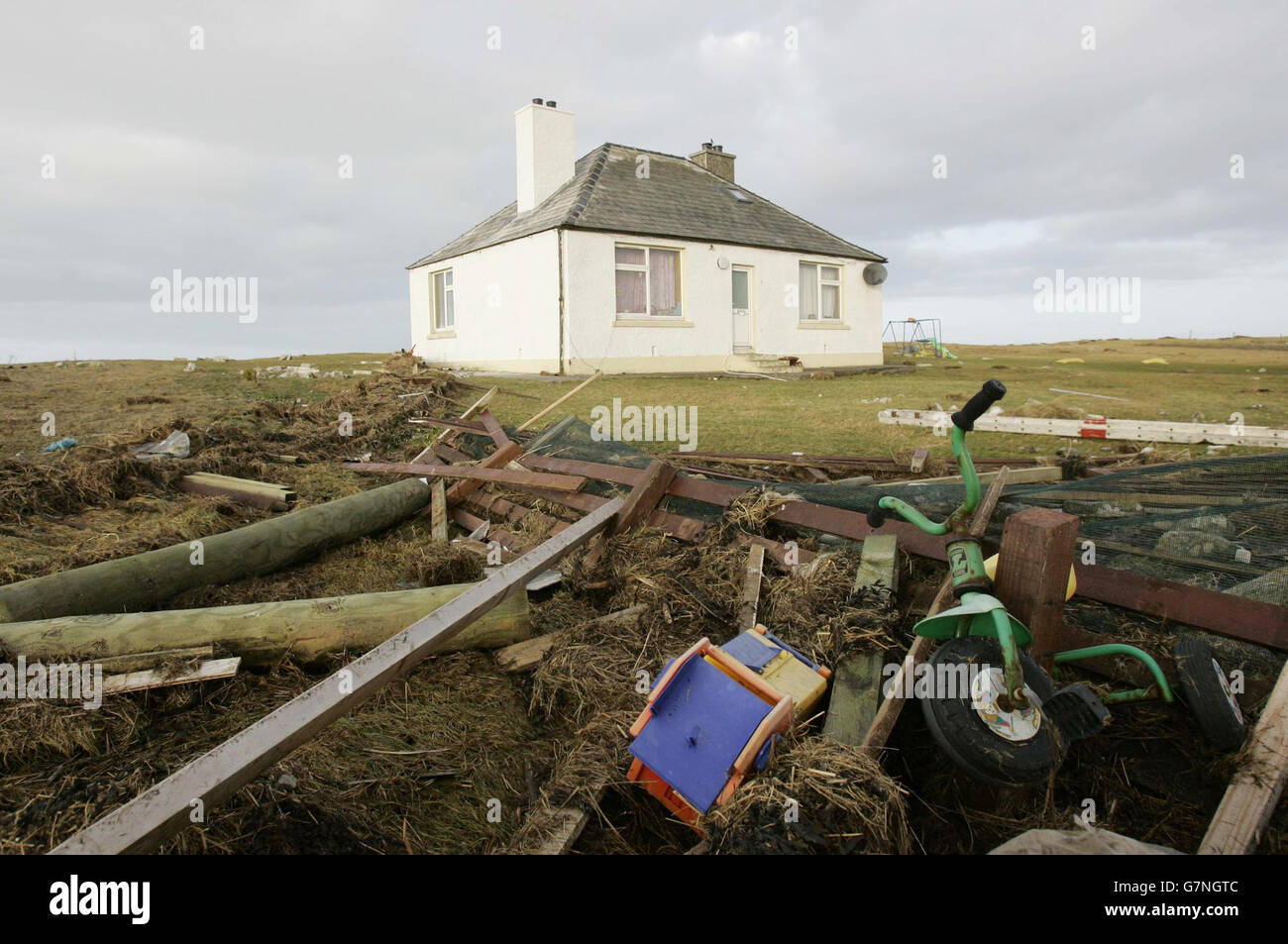 The MacPherson family home on the Isle of South Uist. A body was found ...