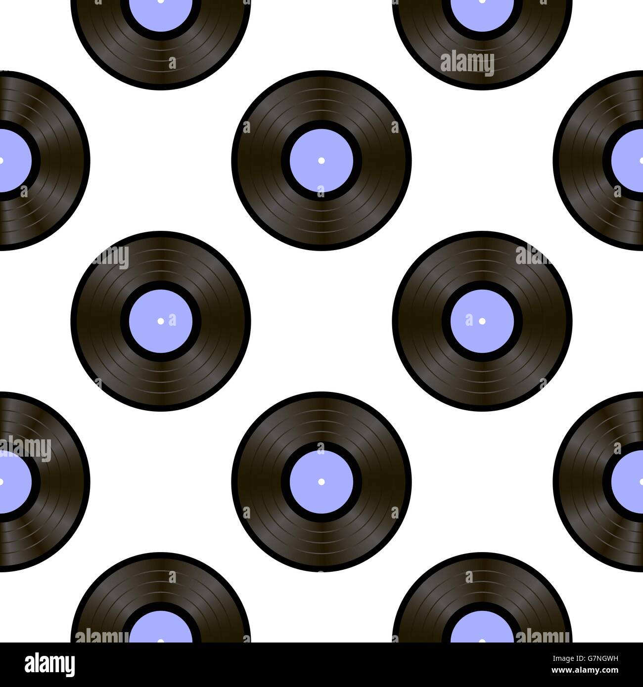 Retro record player seamless Cut Out Stock Images & Pictures - Alamy