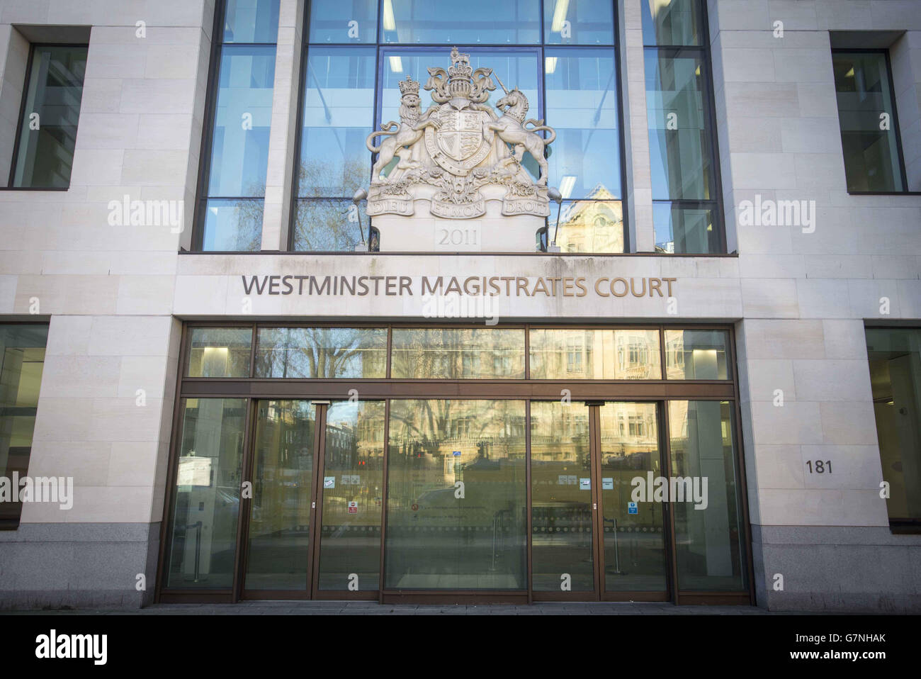 Westminster Magistrates Court stock. A general view of Westminster ...