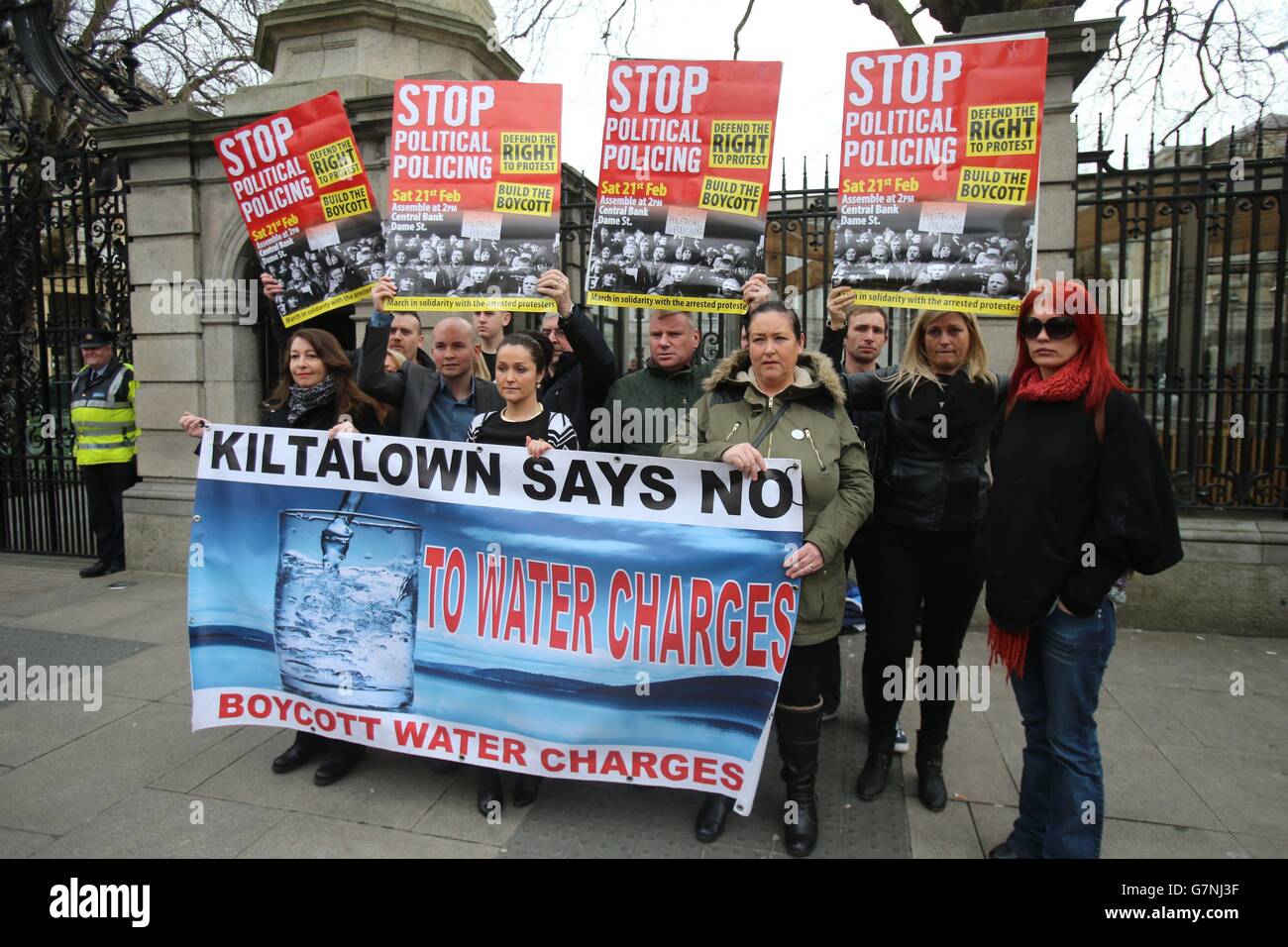 Anti-water charge protest Stock Photo - Alamy