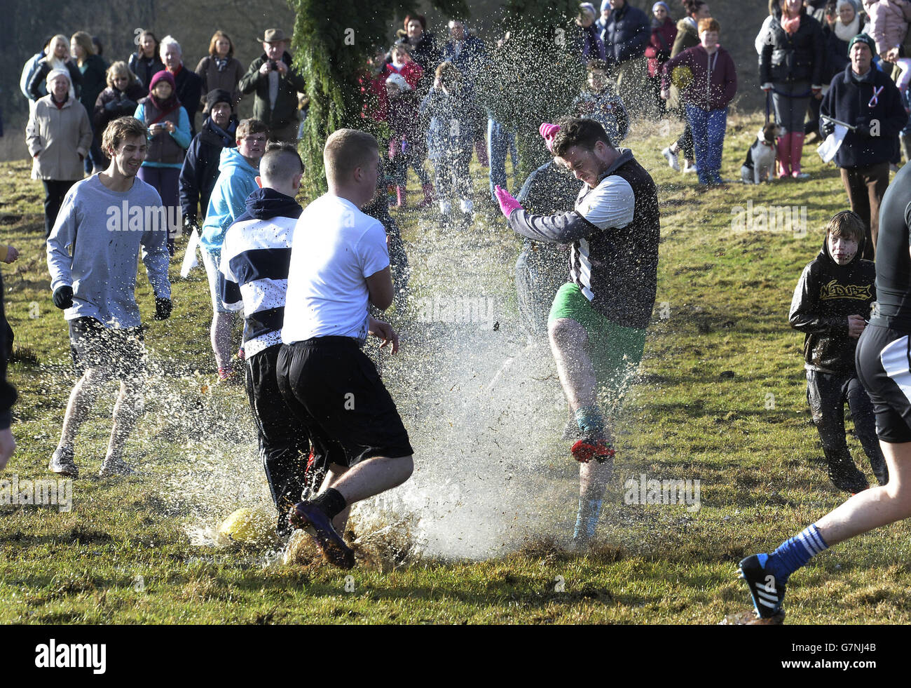 Alnwick shrovetide football match hi-res stock photography and images ...