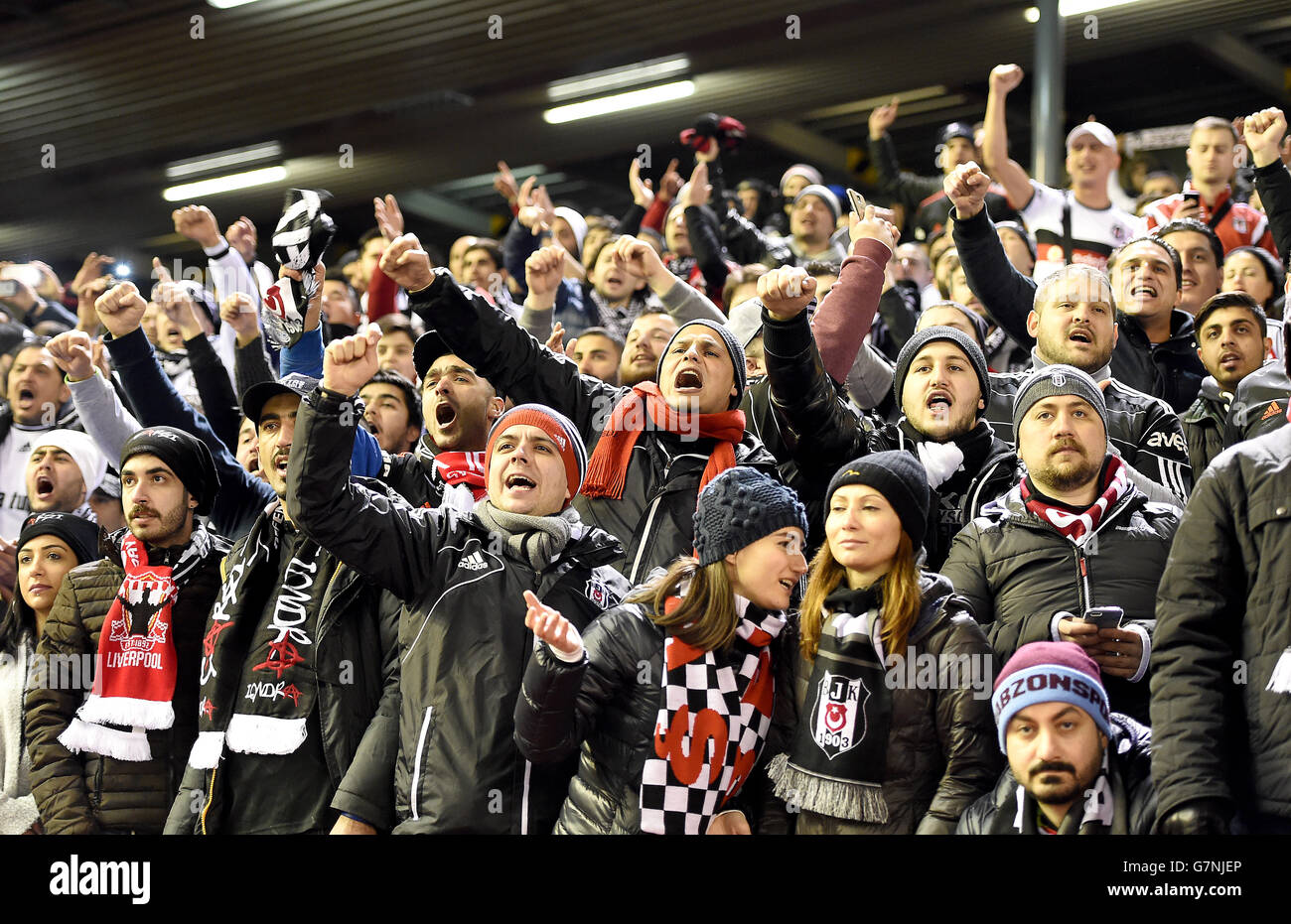 Besiktas fans in the stands hi-res stock photography and images - Alamy