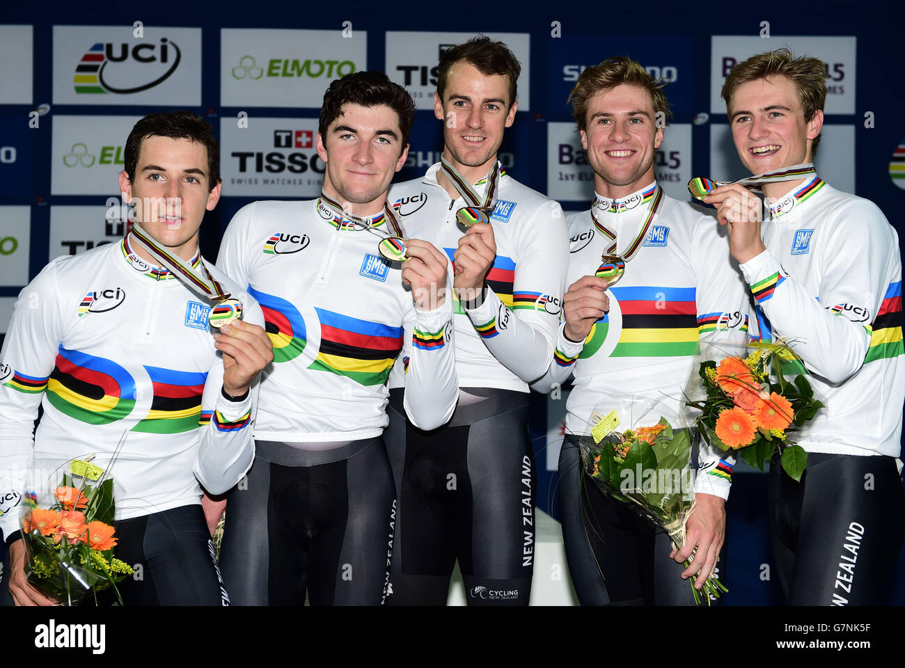 New Zealand's Pieter Bulling, Dylan Kennett, Alex Frame Regan Gough and ...