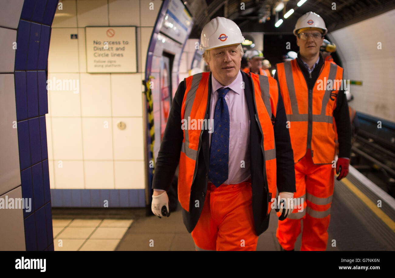 Chancellor of the Exchequer George Osborne and Mayor of London Boris ...