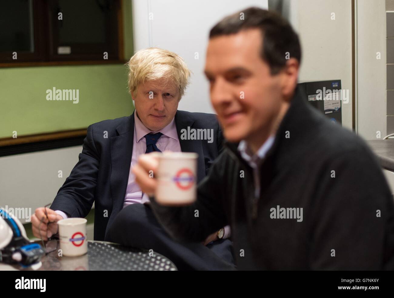 Chancellor of the Exchequer George Osborne and Mayor of London Boris ...