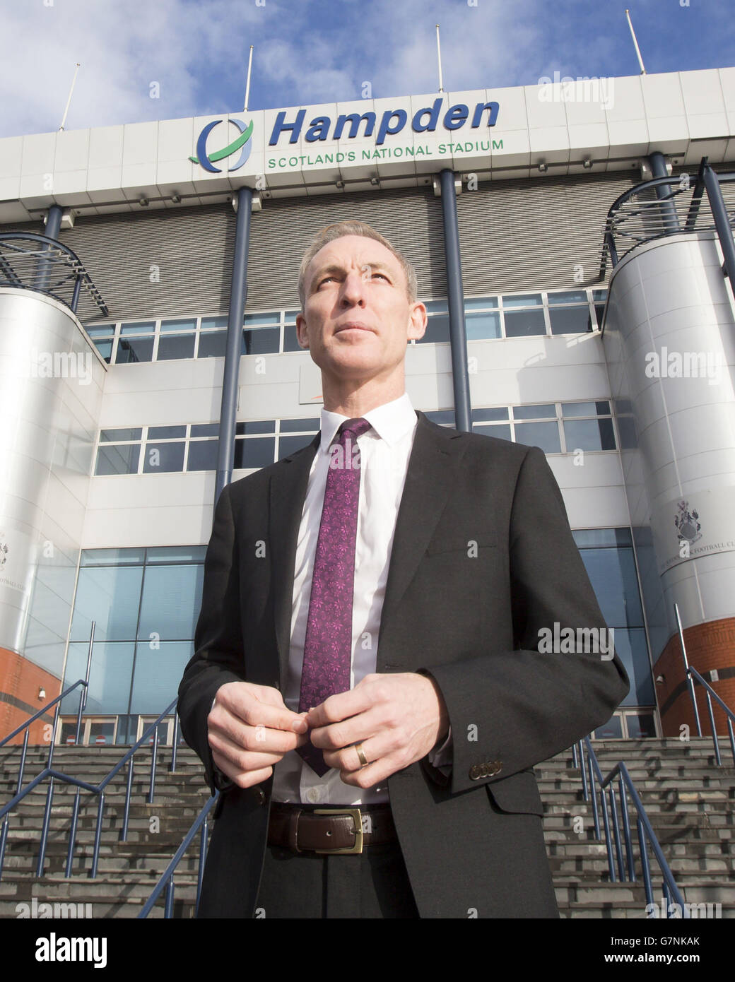 Scottish Labour leader Jim Murphy at Hampden Hampden Park in Glasgow ...