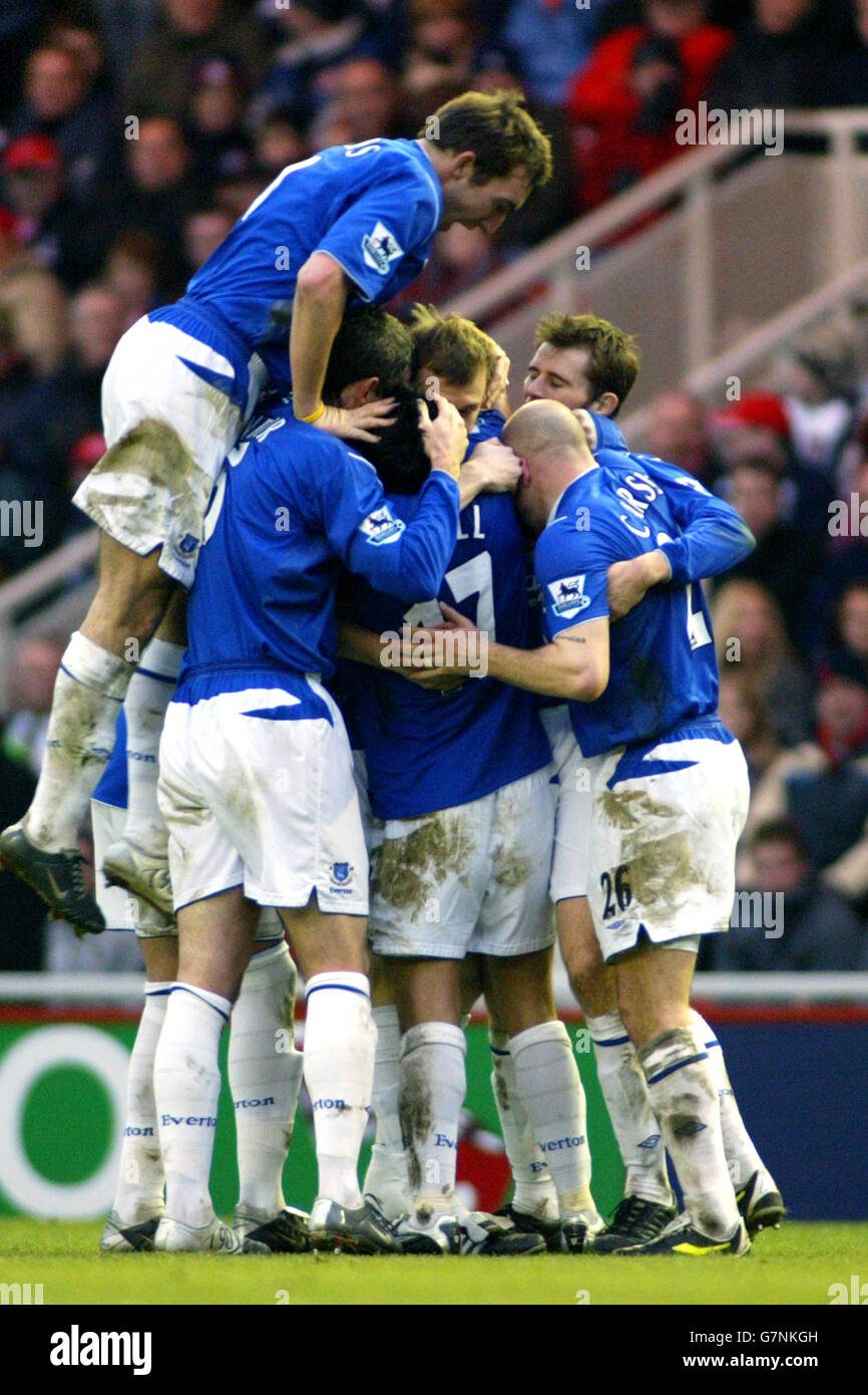 Soccer - FA Barclays Premiership - Middlesbrough v Everton Stock Photo ...