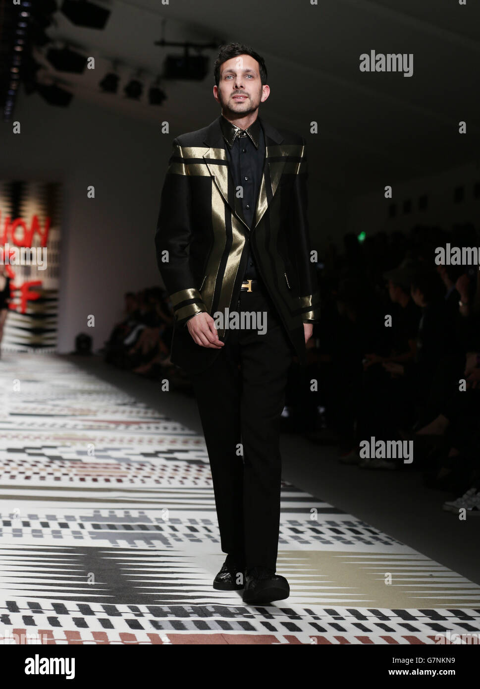 Steven Frayne, also known as Dynamo, on the catwalk during the Fashion ...