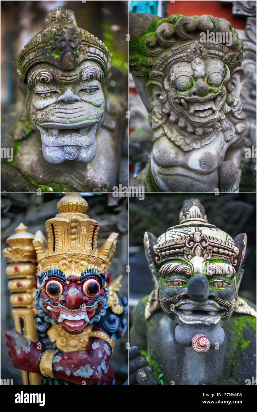 traditional balinese statue on bali, indonesia Stock Photo - Alamy