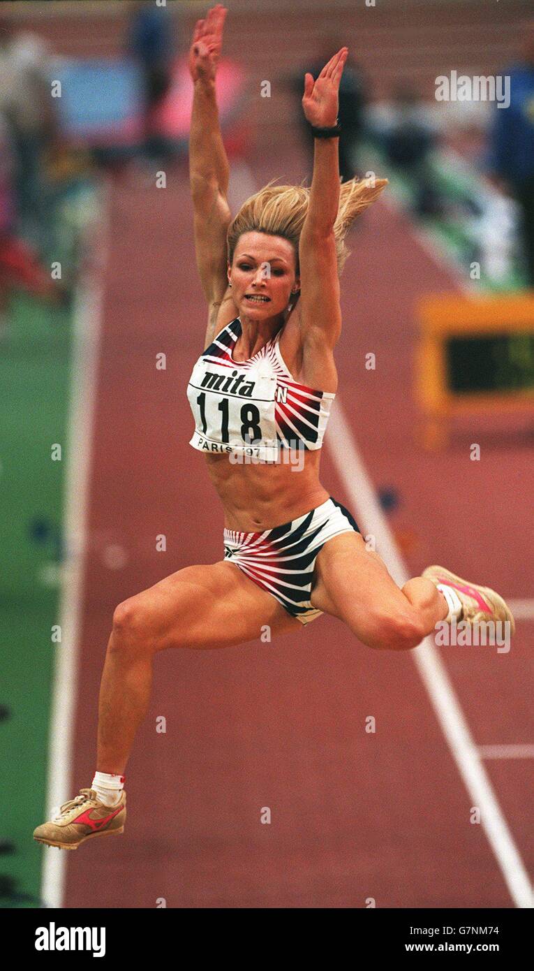 Athletics - Sixth IAAF World Indoor Championship. Jo Wise, Great Britain - Long Jump Womens ...