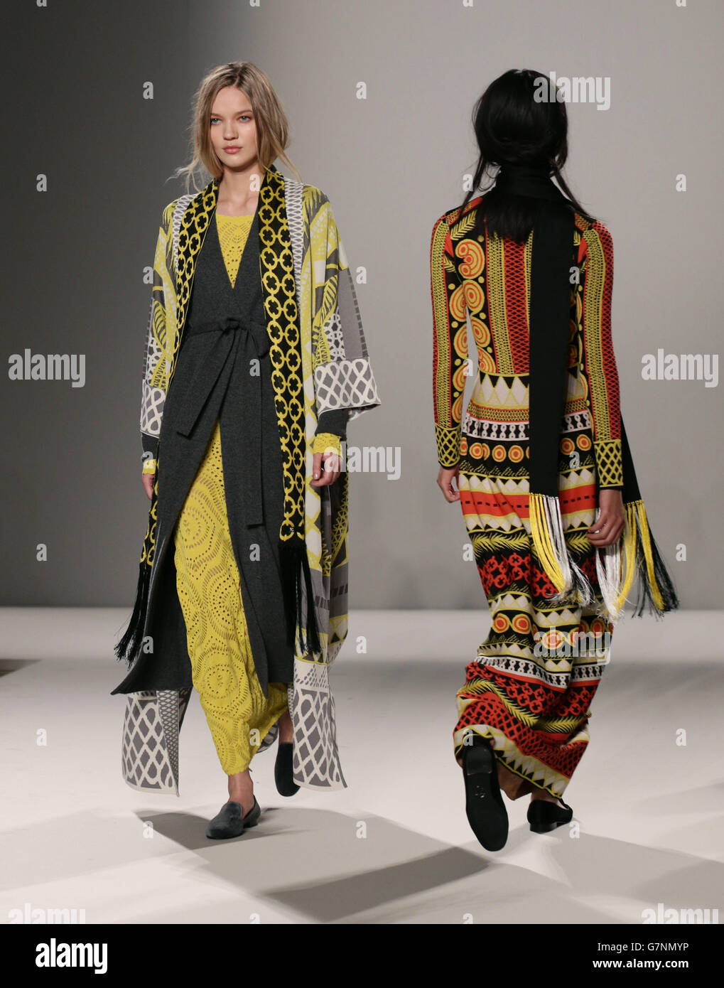 Models on the catwalk during the Temperley London Autumn/Winter 2015 ...