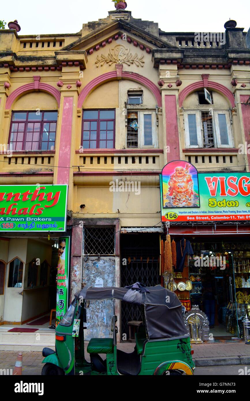 colourful house in colombo sri lanka Stock Photo - Alamy