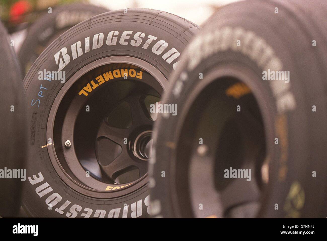 Motor Racing ... Australian Grand Prix. Bridgestone tyres Stock Photo ...