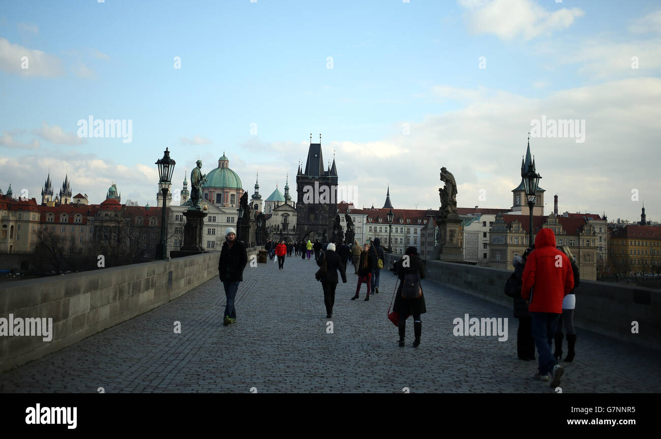 Prague City Stock Stock Photo - Alamy
