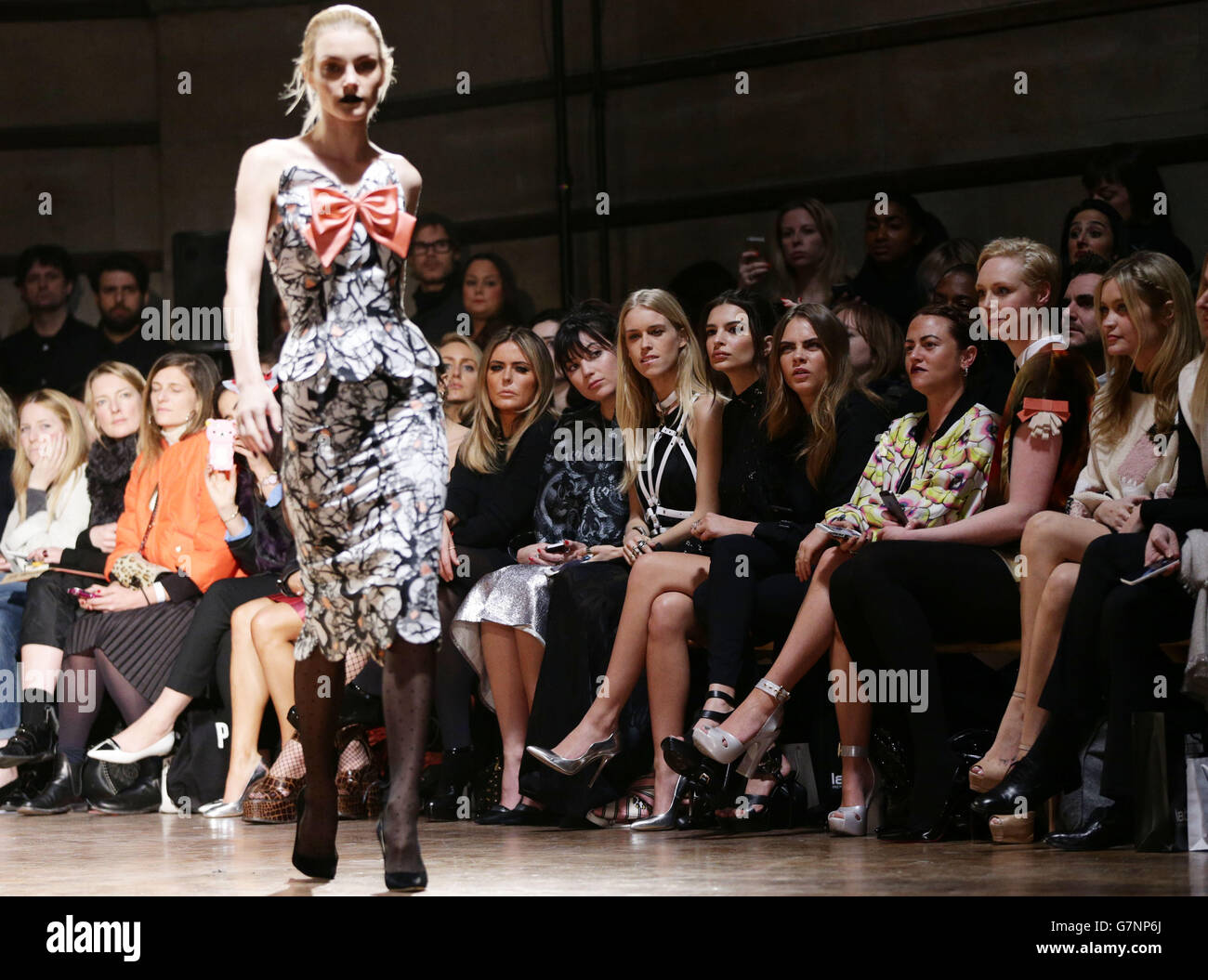 Guests including Patsy Kensit (left), Daisy Lowe (2nd left), Mary ...