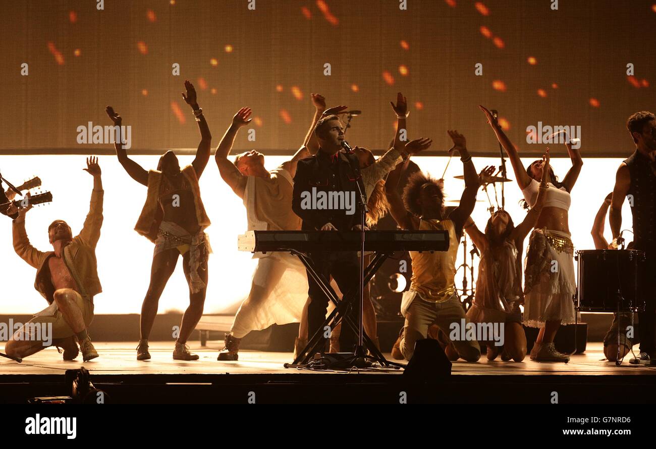 Brit Awards 2015 - Show - London Stock Photo - Alamy