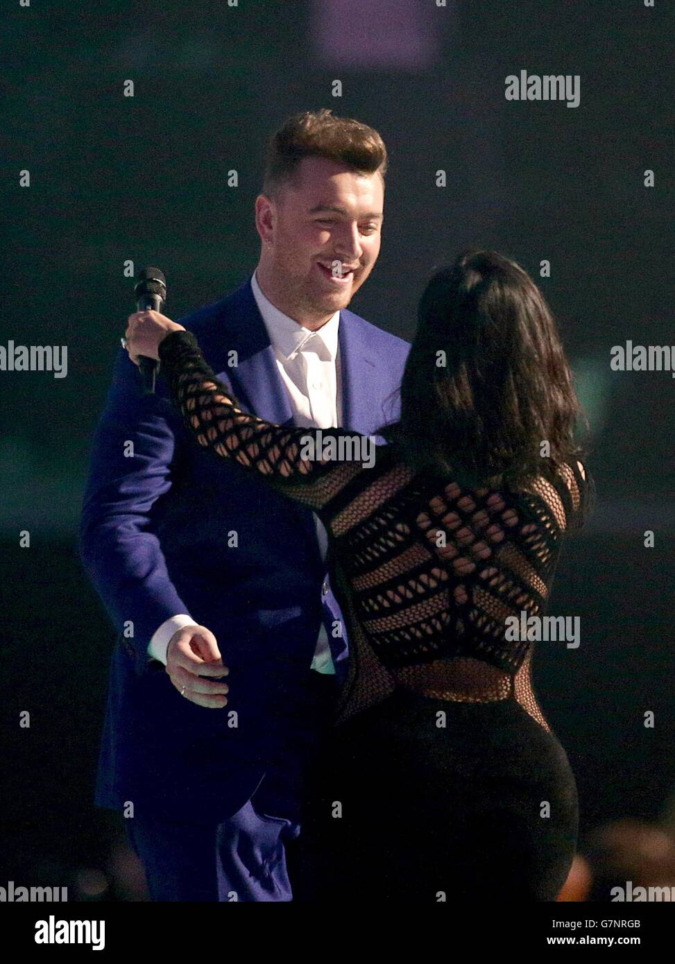 Brit Awards 2015 - Show - London Stock Photo - Alamy