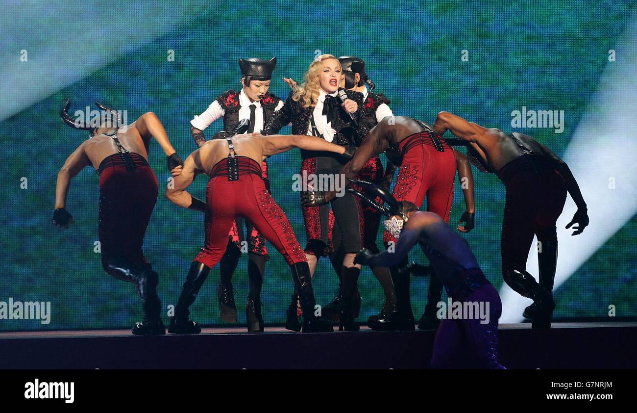 Brit Awards 2015 - Show - London Stock Photo - Alamy