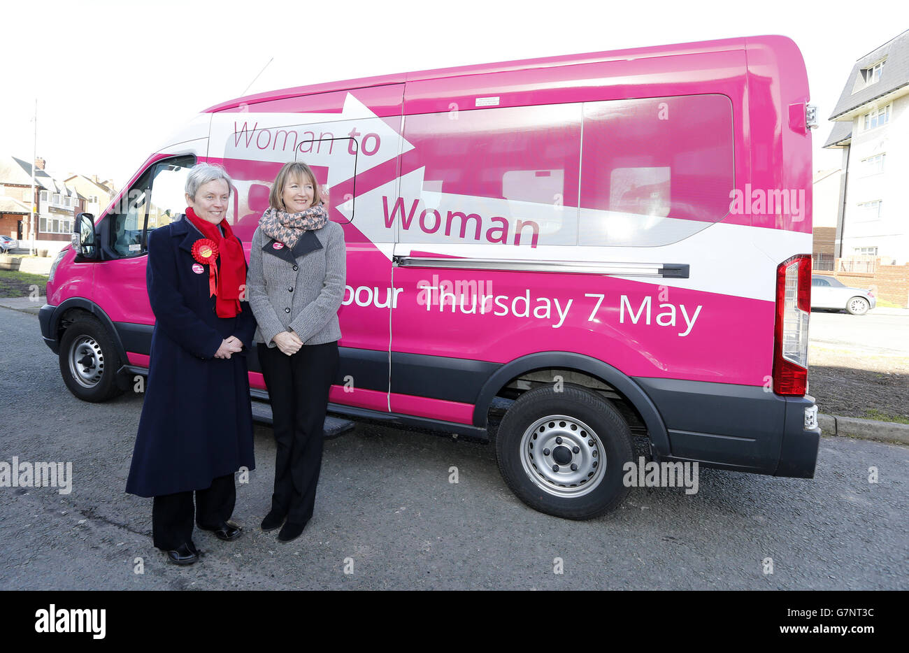 Labour candidate Margaret Greenwood (left) and Harriet Harman with ...