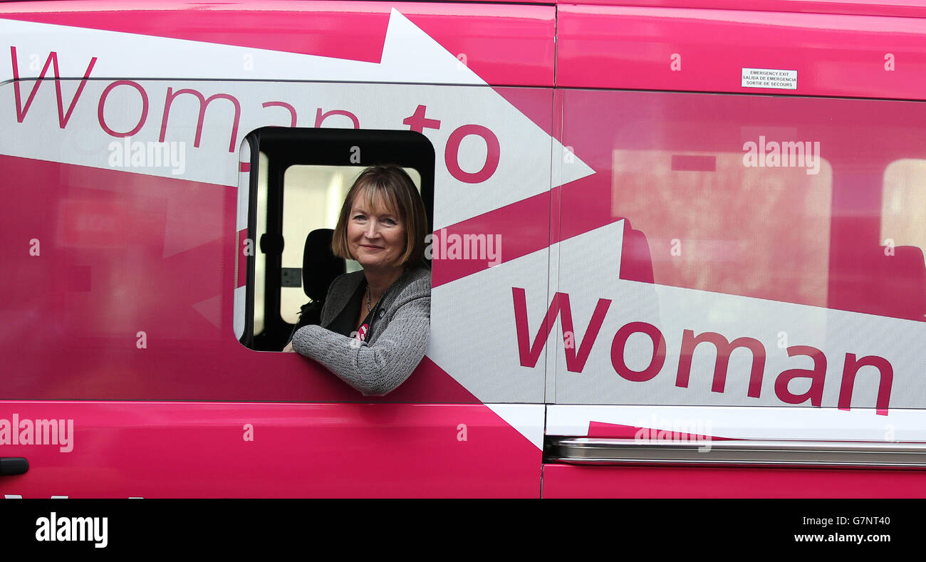 Labour's Woman to Woman election campaign bus Stock Photo - Alamy