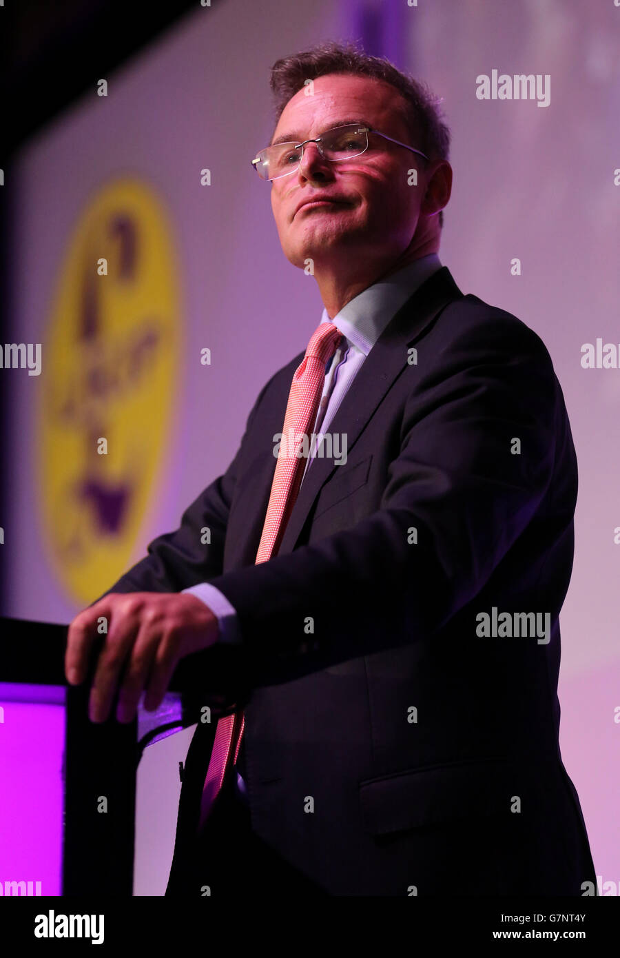 Communities spokesman Peter Whittle makes a speech during the Ukip ...
